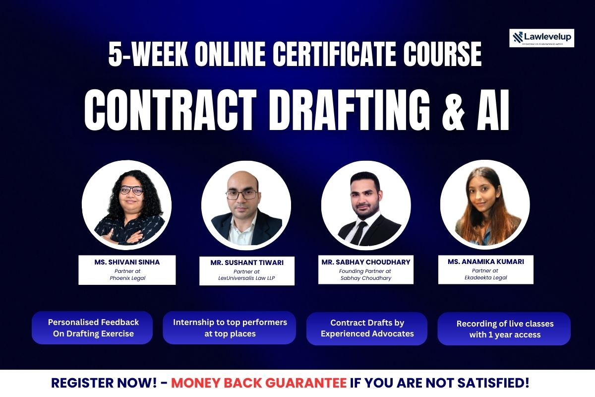 Online Certificate Course on Contract Drafting and AI by Lawlevelup ...
