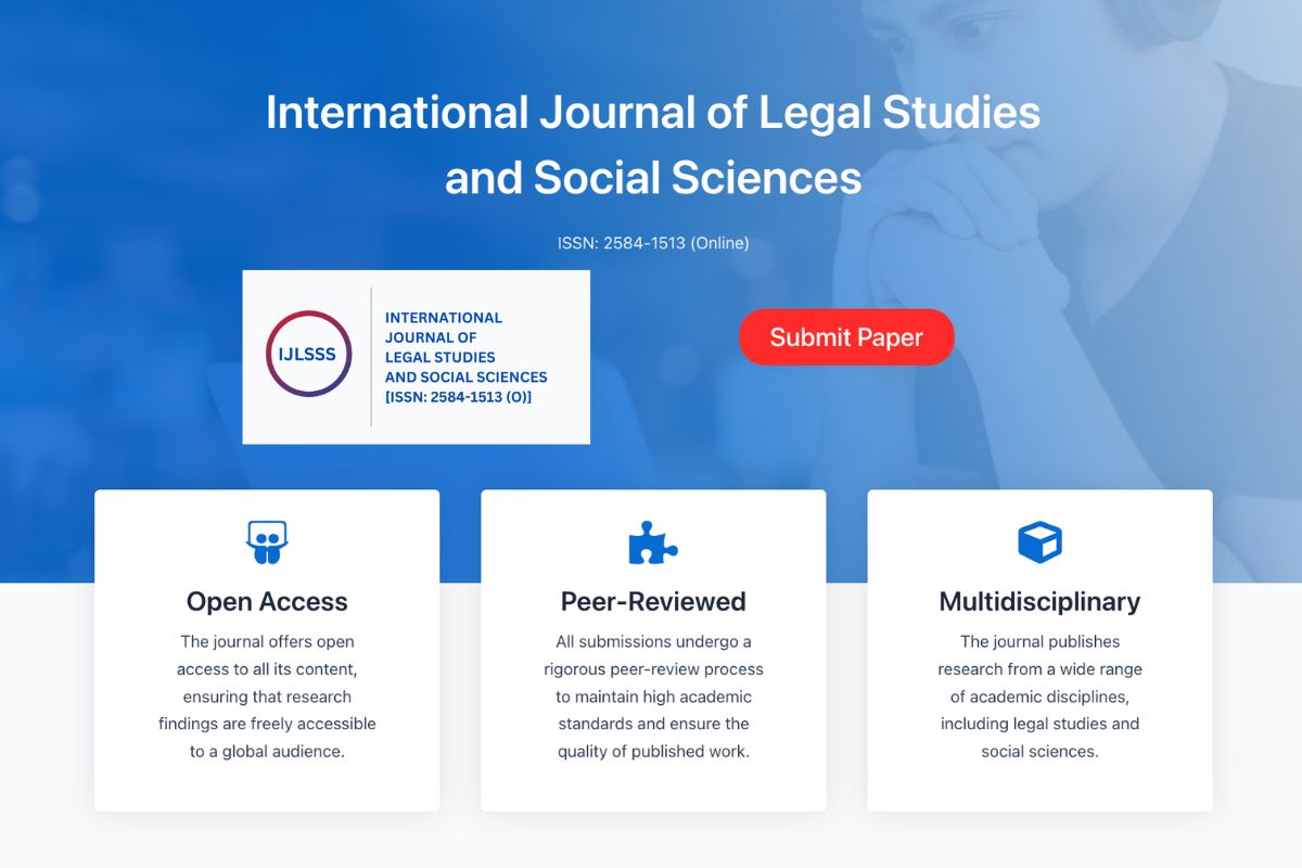 Call for Papers | International Journal of Legal Studies and Social ...