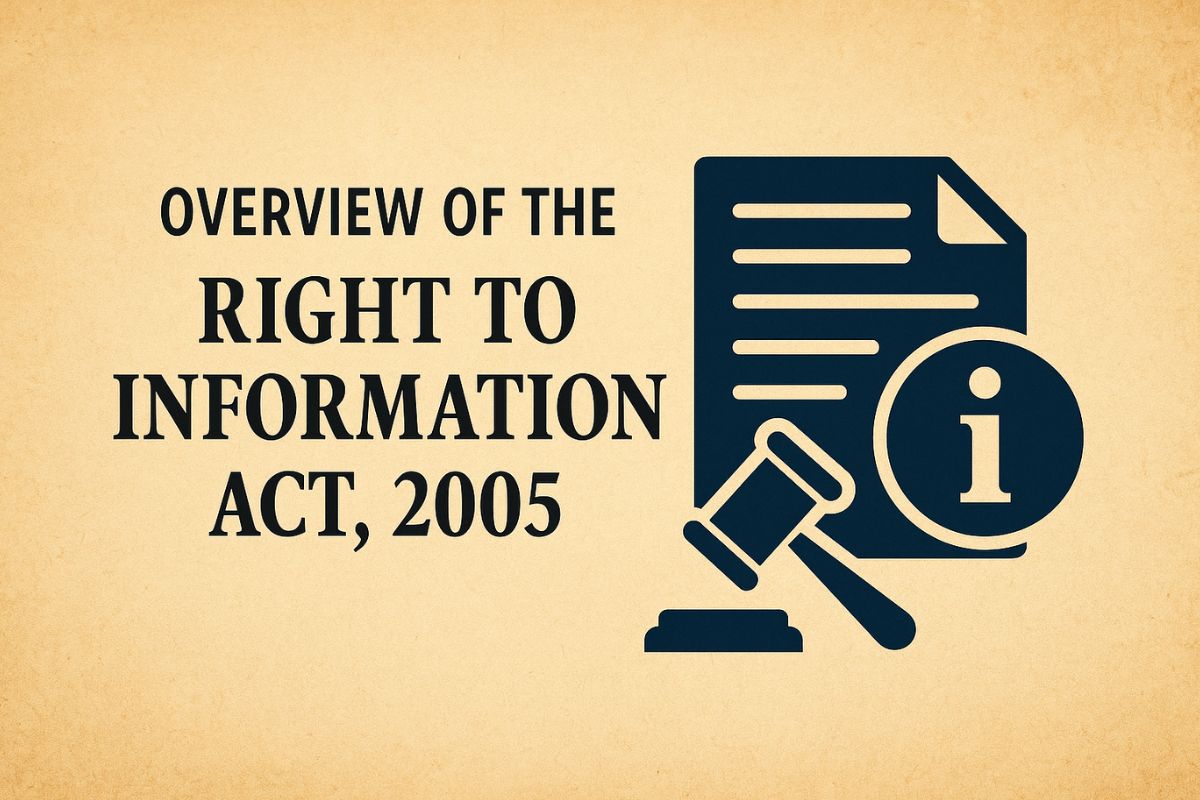 Overview of Right to Information Act, 2005