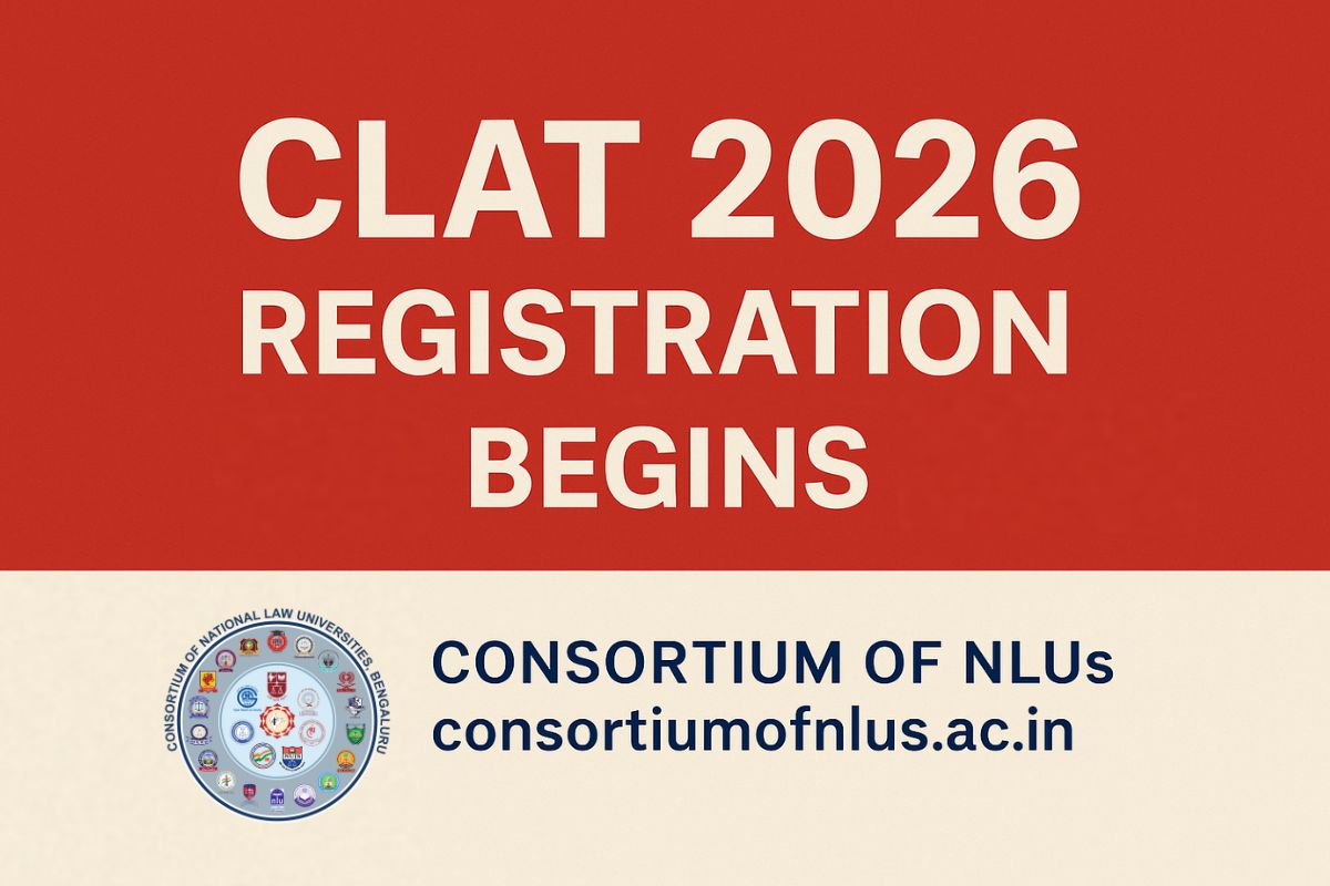 CLAT 2026 Registration Begins at consortiumofnlus.ac.in
