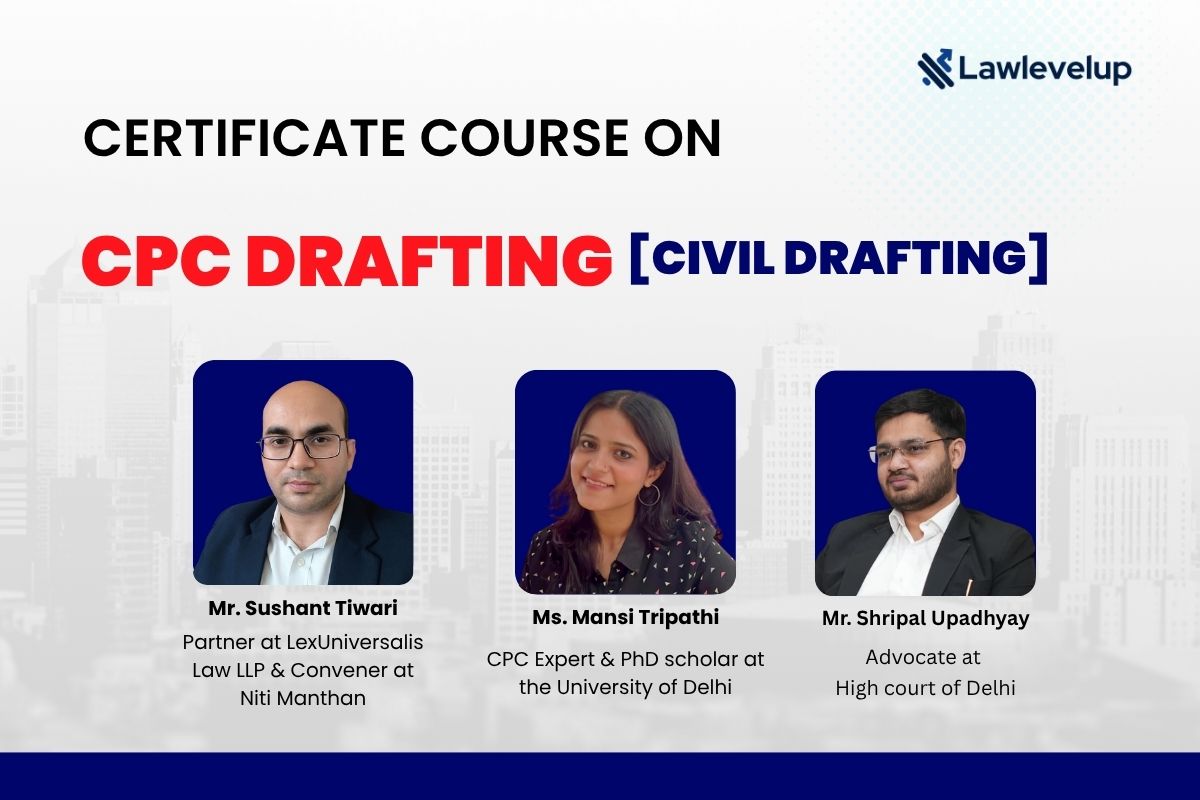 Online Certificate Course on CPC Drafting: Enrolments Open!