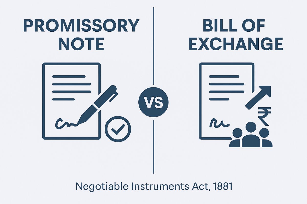 Difference Between Promissory Note & Bill of Exchange