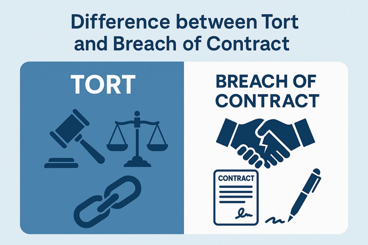 Difference Between Tort and Breach of Contract