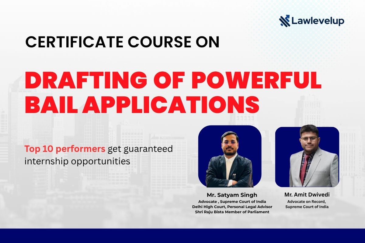 4-Day Online Course on Drafting of Powerful Bail Applications by ...
