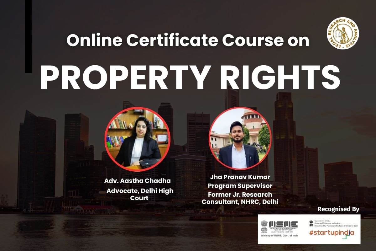 Online Certificate Course on Property Rights by LRA [10% off]: Enrol by ...