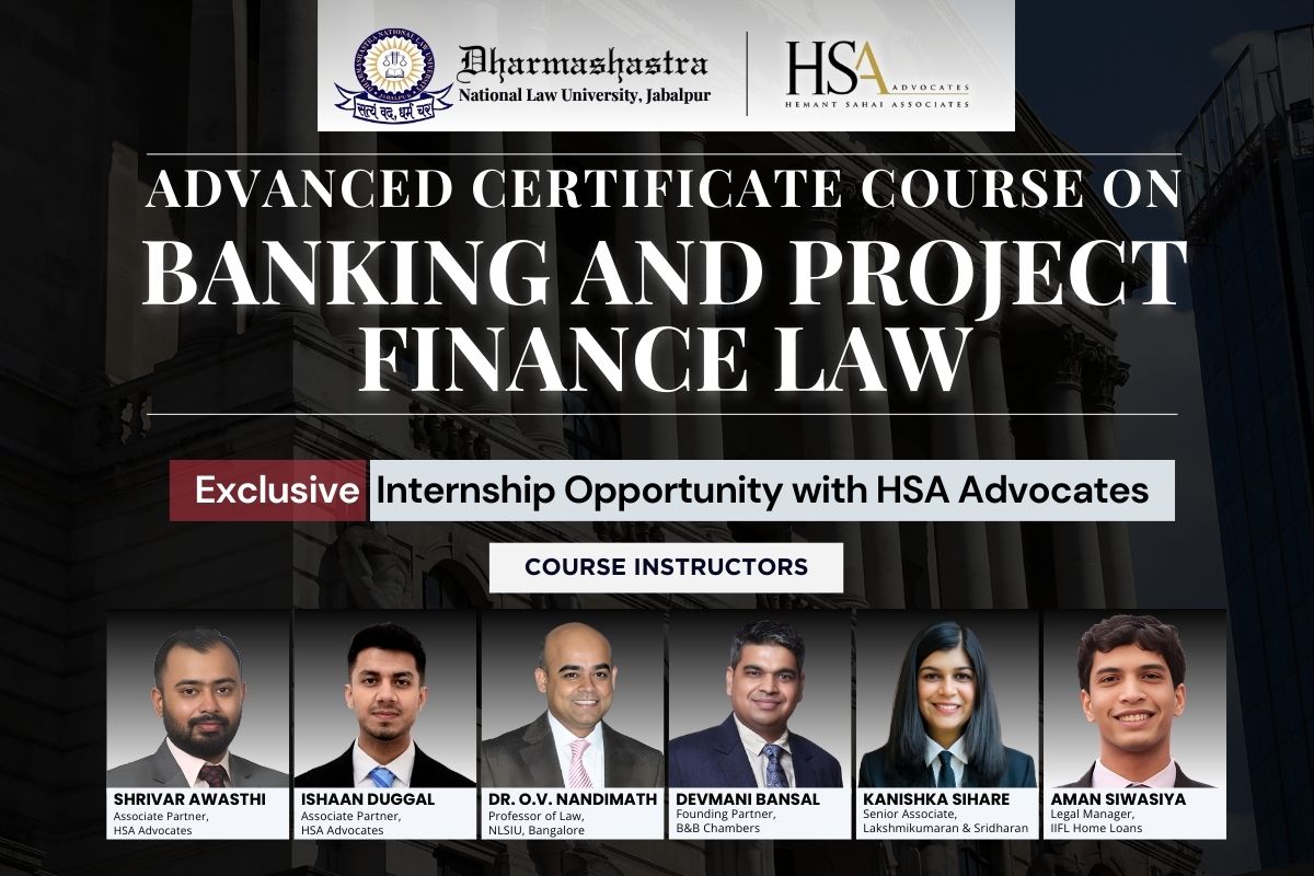 Online Certificate Course on Banking and Project Finance Law by DNLU ...
