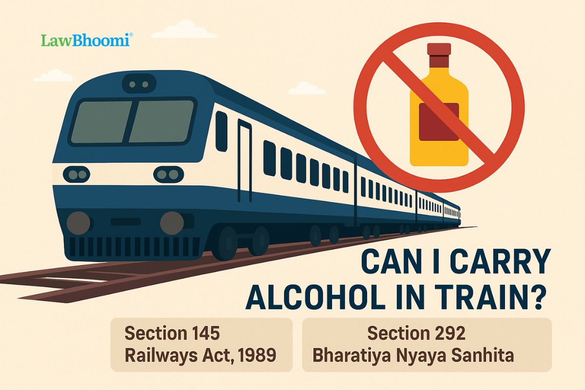 Can I Carry Alcohol in Train?