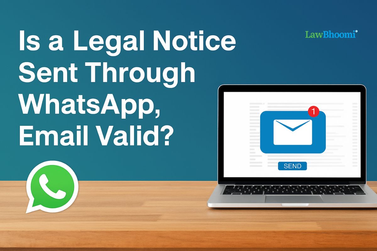 Is a Legal Notice Sent Through WhatsApp or Email Valid?