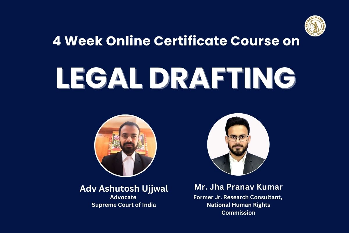 Online Certificate Legal Drafting Course by LRA: Enrol by June 12
