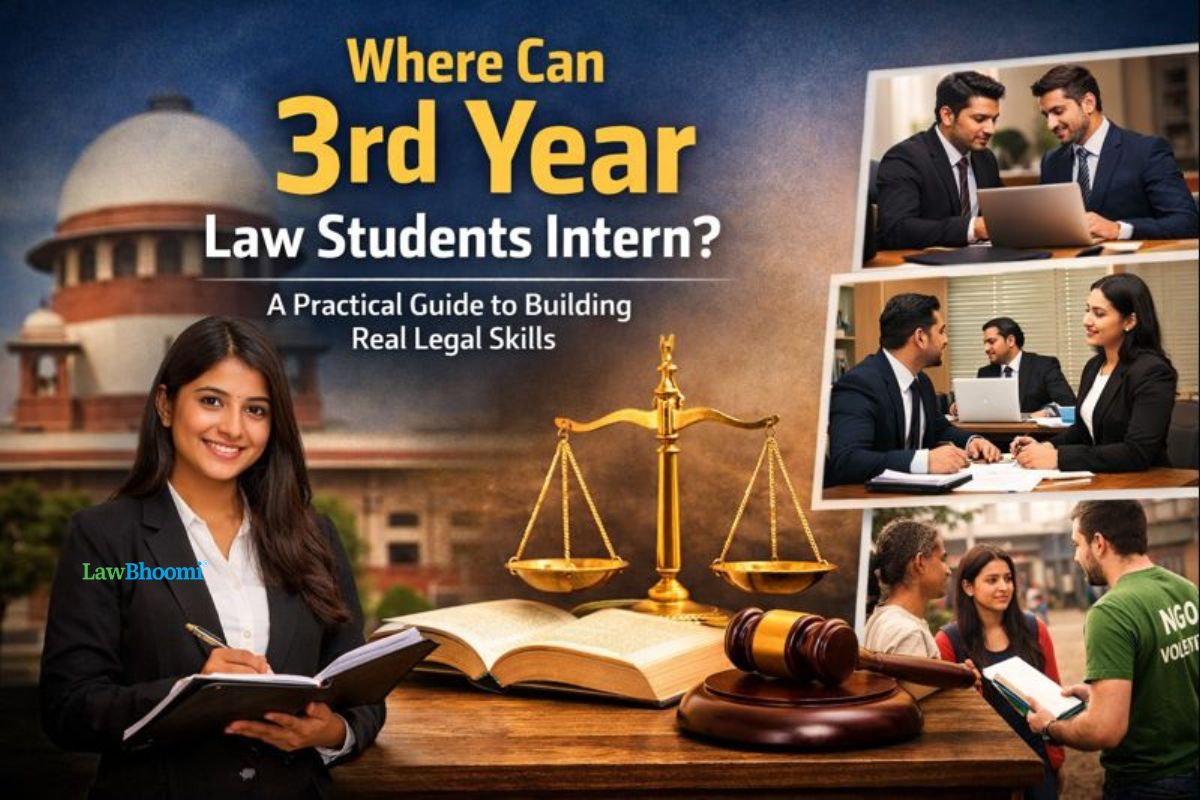 Top Legal Internships for 3rd Year Law Students in India