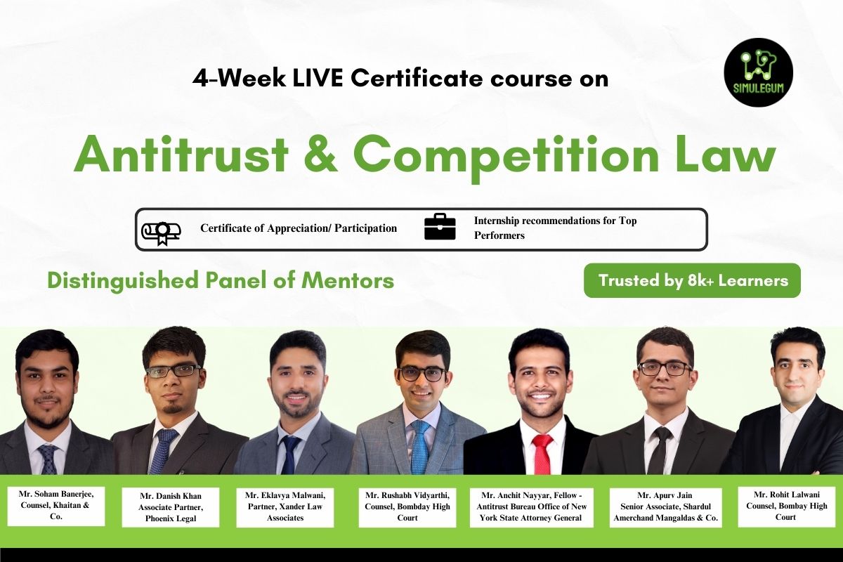 4-Week Online Certificate Course on Antitrust & Competition Law [Learn ...