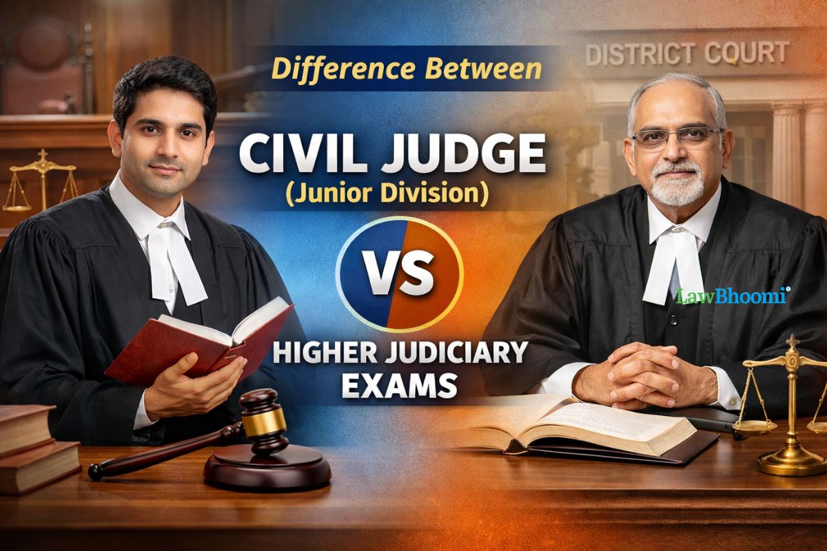 Difference Between Civil Judge (Junior Division) and Higher Judiciary Exams