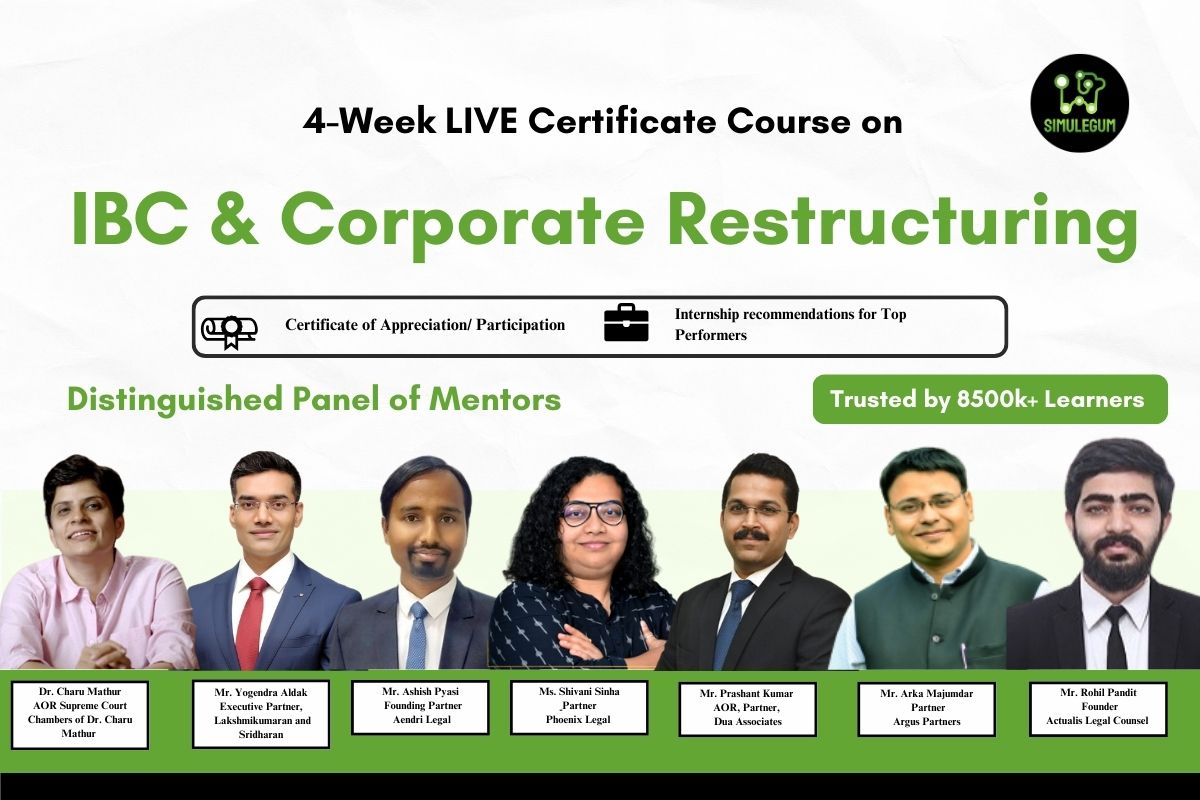 Learn IBC & Corporate Restructuring by 7 Law Firm Partners: Enrol by Jan 22