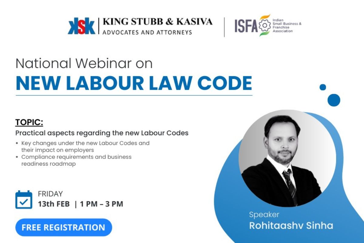 Free Webinar on New Labour Law Codes by Indian Small Business ...